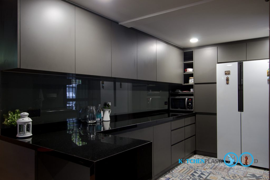 Dark Shadow Kitchen ชุดครัวบิ้วอิน ดำดุ สุดหล่อเท่ • KITCHENFORM