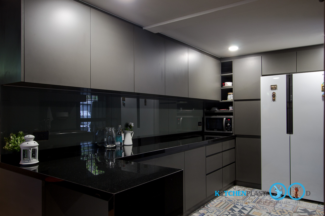 Dark Shadow Kitchen ชุดครัวบิ้วอิน ดำดุ สุดหล่อเท่ • KITCHENFORM