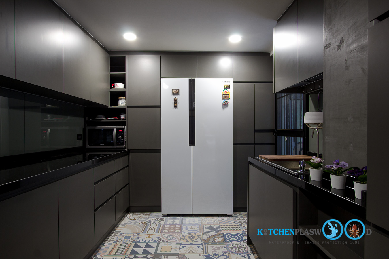 Dark Shadow Kitchen ชุดครัวบิ้วอิน ดำดุ สุดหล่อเท่ • KITCHENFORM