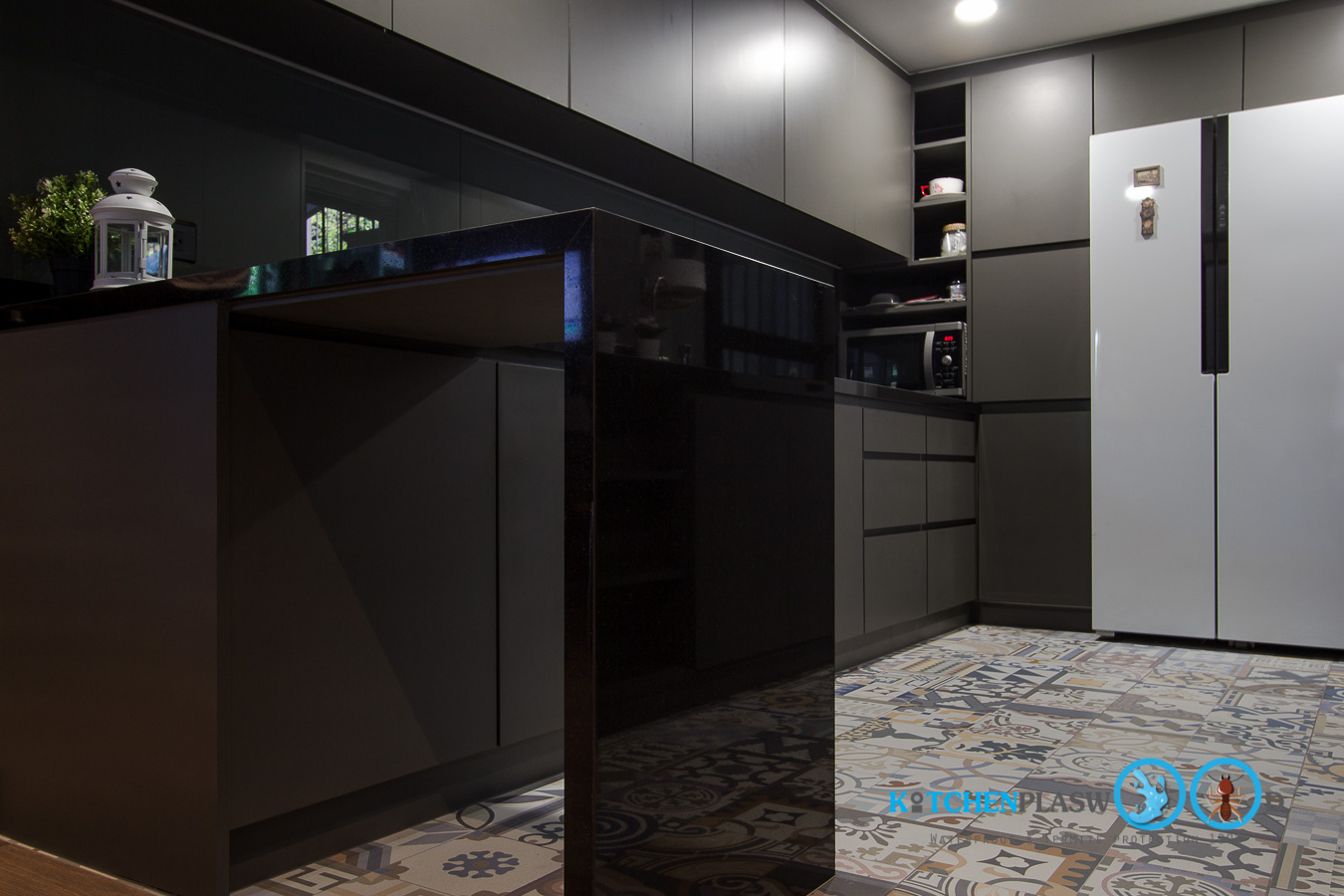 Dark Shadow Kitchen ชุดครัวบิ้วอิน ดำดุ สุดหล่อเท่ • KITCHENFORM