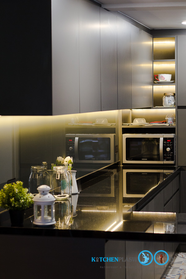 Dark Shadow Kitchen ชุดครัวบิ้วอิน ดำดุ สุดหล่อเท่ • KITCHENFORM