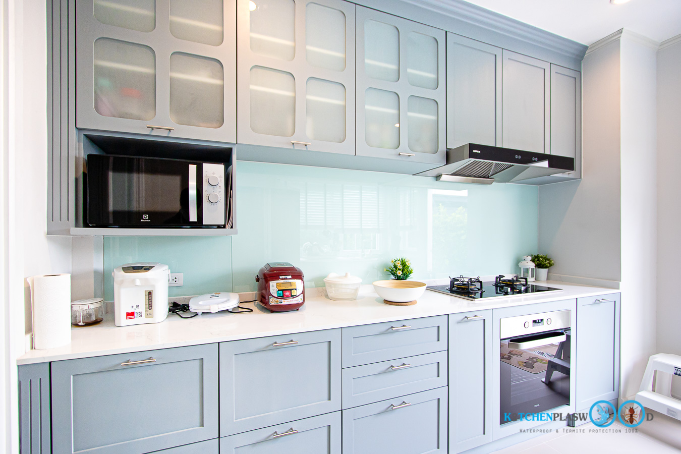 ชุดครัวบิ้วอินสาย Classic Kitchen I Shape 2 ฝั่ง สุดน่ารัก • KITCHENFORM