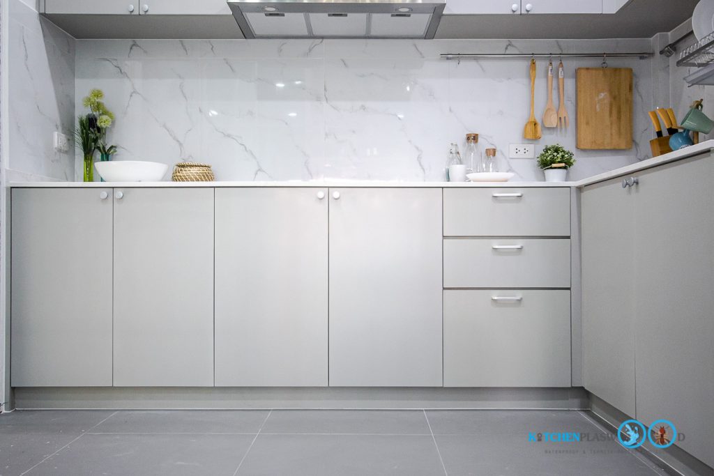 Simple & Smooth Kitchen ชุดครัวบิ้วอินสุดเรียบง่าย • KITCHENFORM