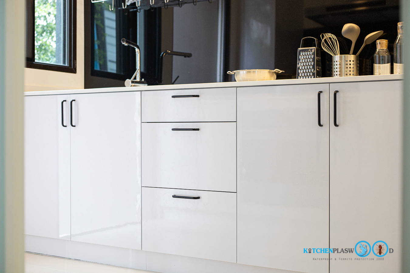 Tiny Modern Kitchen 2 Side I-Shape ครัว 2 ฝั่งสไตล์โมเดิร์น • KITCHENFORM