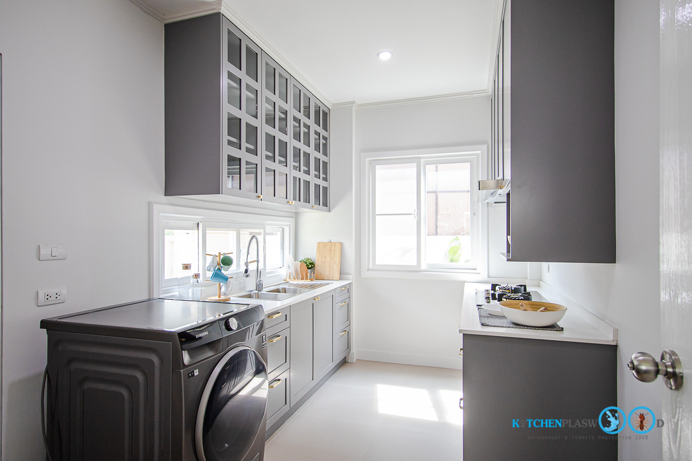 Kitchen I-Shape Design : ชุดครัวตัวไอสไตล์คลาสสิค • KITCHENFORM