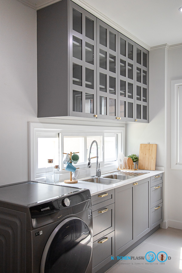 Kitchen I-Shape Design : ชุดครัวตัวไอสไตล์คลาสสิค • KITCHENFORM