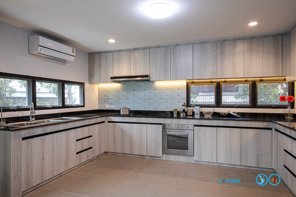 U-Shape Kitchen Pattern Wood ชุดครัวลายไม้ สุดแกร่ง • KITCHENFORM