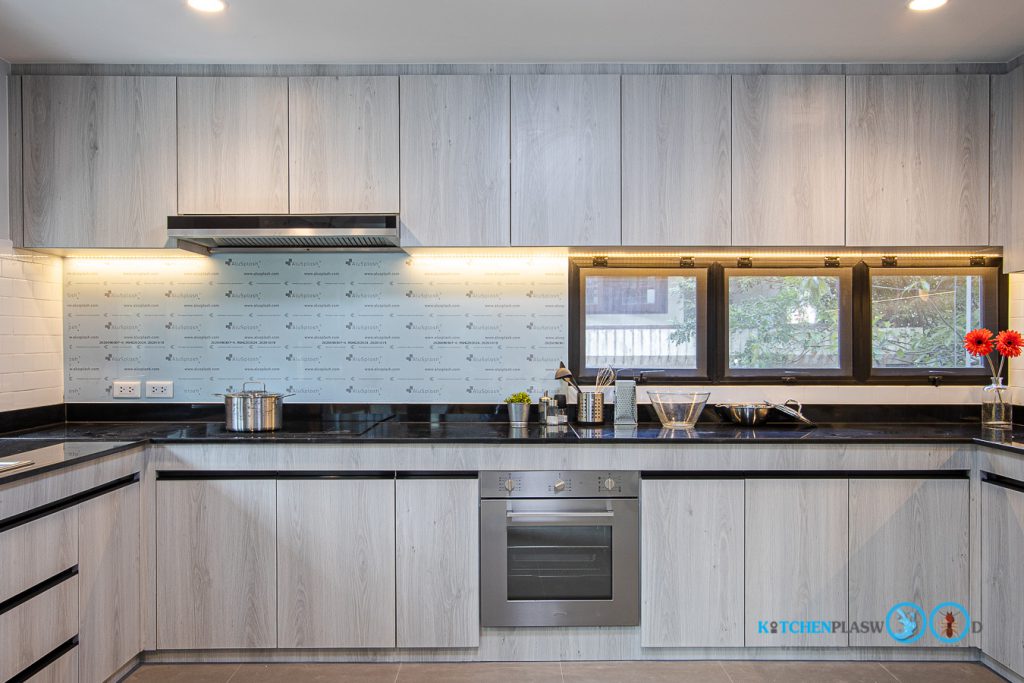 U-Shape Kitchen Pattern Wood ชุดครัวลายไม้ สุดแกร่ง • KITCHENFORM