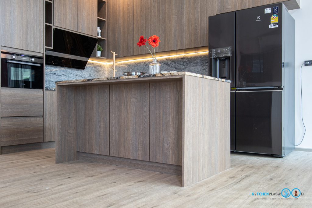 ชุดครัวลายไม้โอ๊ก Oak Wood Pattern สวยมีเอกลักษณ์ • KITCHENFORM