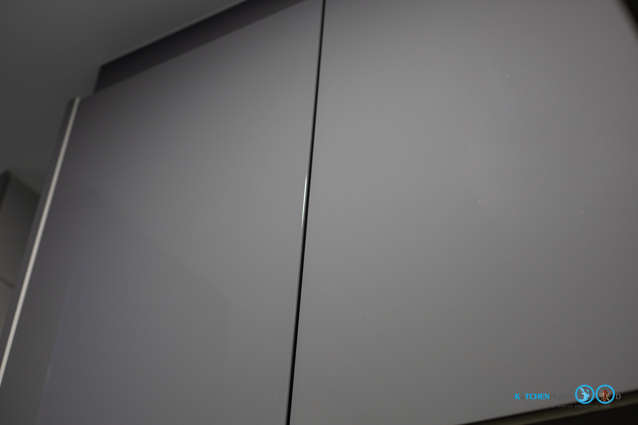 Modern High-Gross Grey ชุดครัวสไตล์โมเดิร์นหน้าบานเมมเบรน • KITCHENFORM