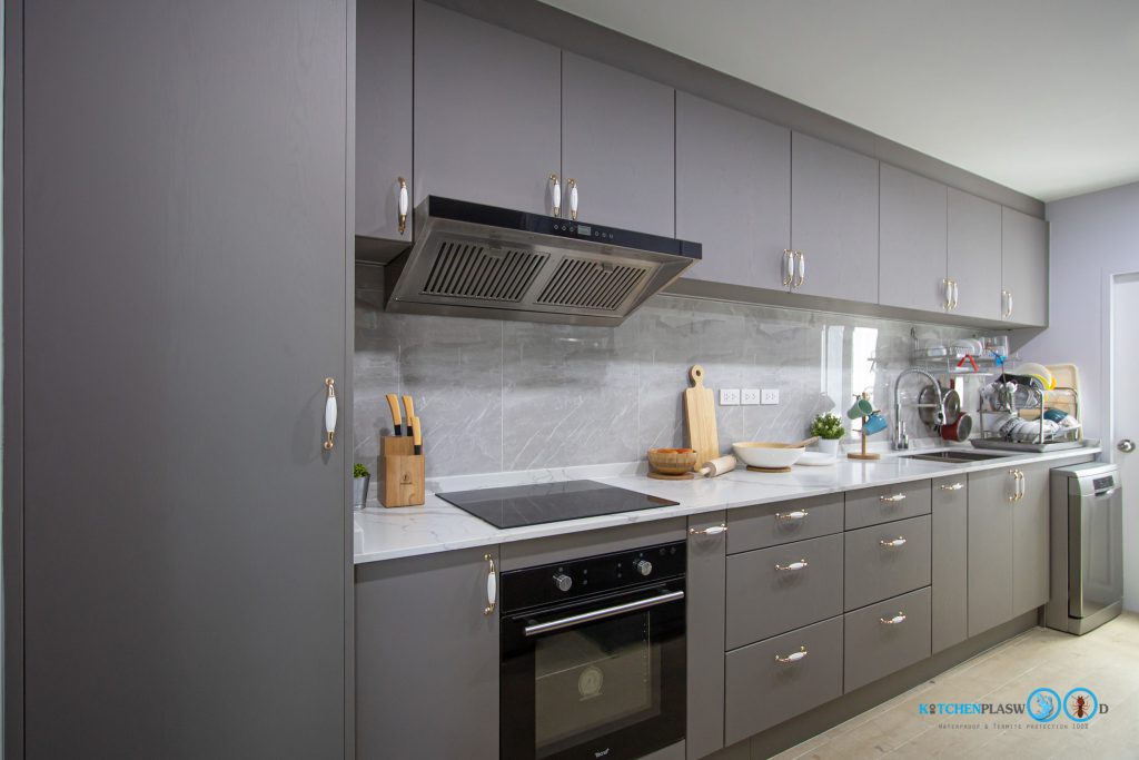 Membrane Kitchen I-Shape ครัวเมมเบรนสไตล์หรู • KITCHENFORM