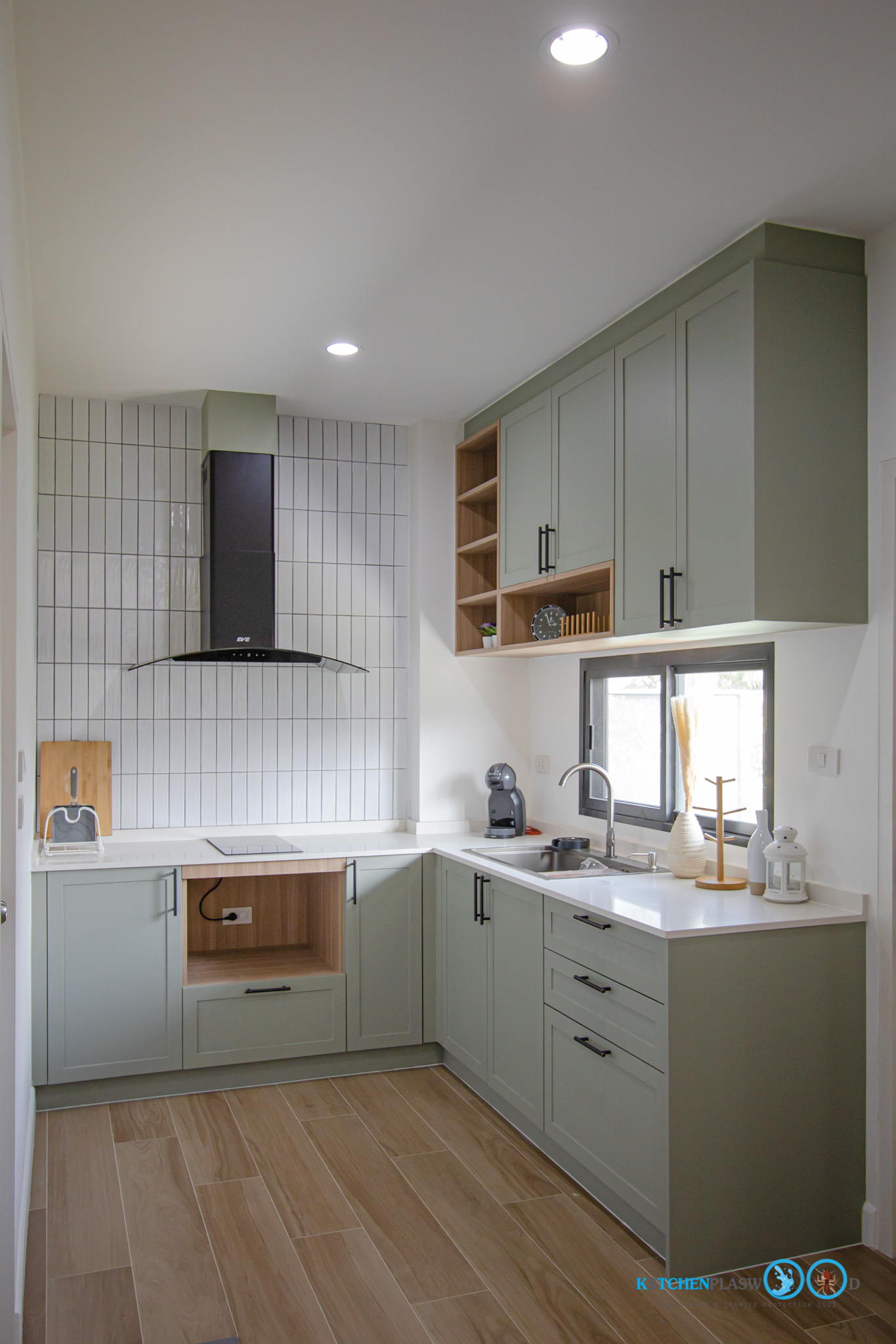 Minimal Mini Kitchen ครัวสุดมินิมอล ในโทนสีพาสเทล • KITCHENFORM